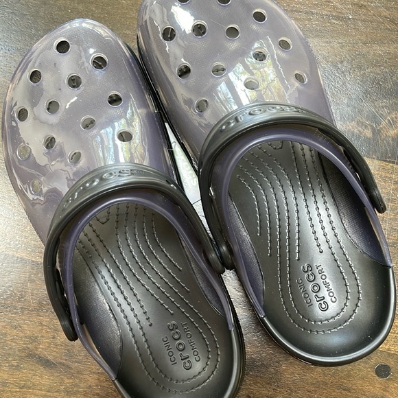 CROCS | Shoes | Crocs Classic Translucent Clog | Poshmark